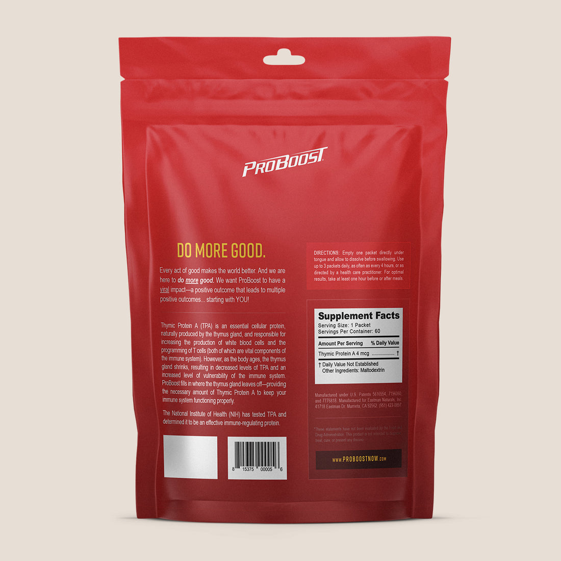ProBoost Thymic Protein A: 60-ct Pouch